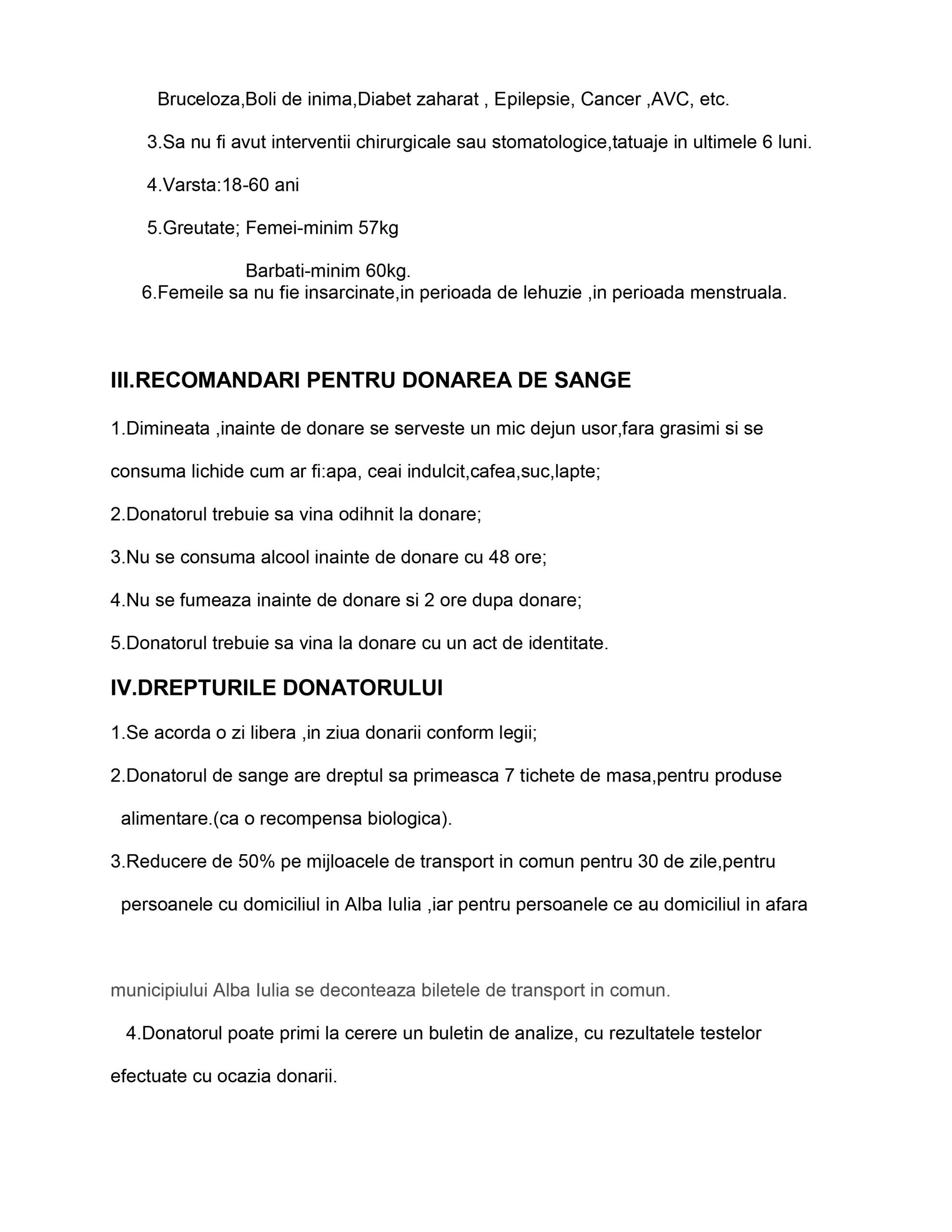 Donare de sange – Comuna Santimbru